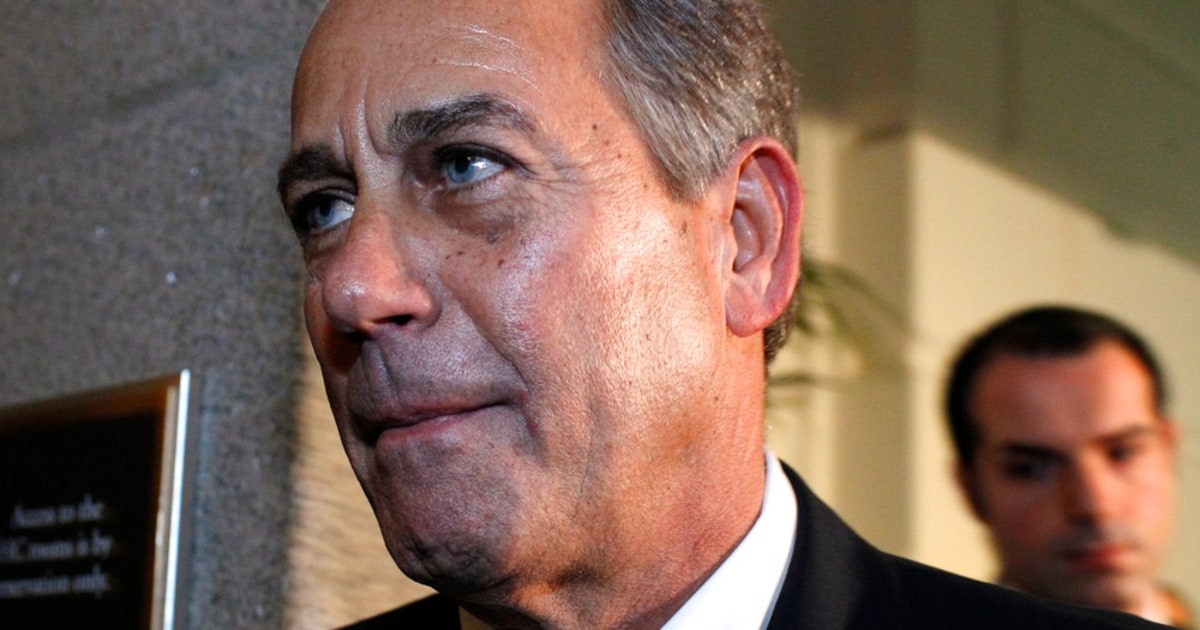 First Thoughts: Boehner boxed in