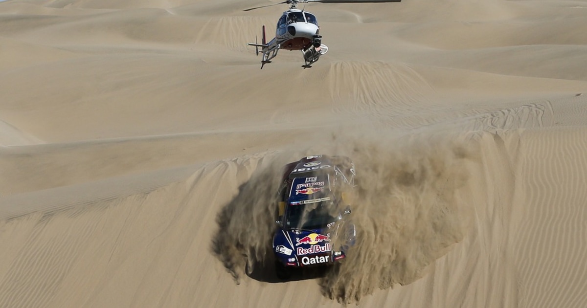Dakar Rally drivers race across Peru's dunes during stage four