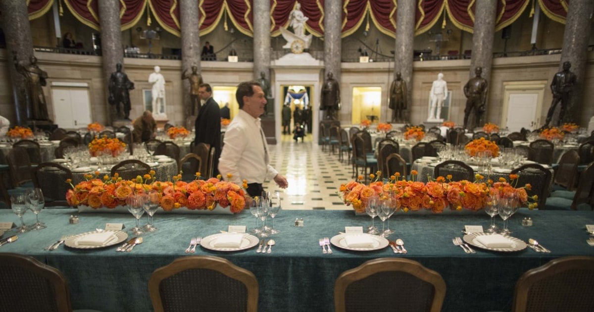 A table fit for a president: Final preparations made for inaugural lunch