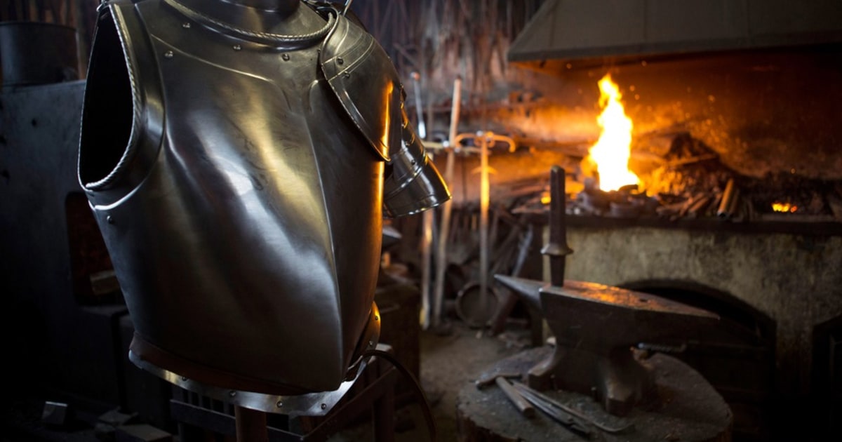 Beefing up security: Blacksmiths forge new suit of armor for bulkier ...