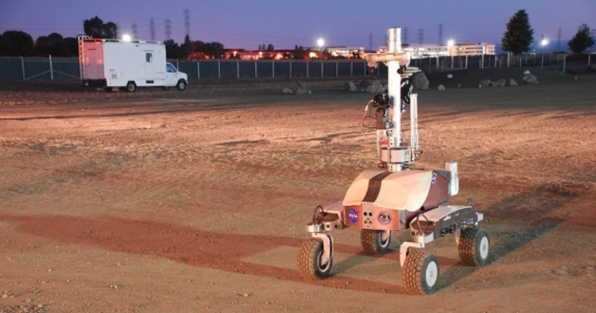A first: Astronaut in space drives robot on Earth