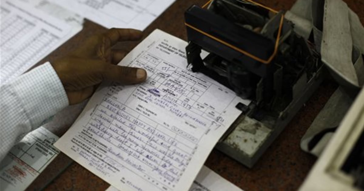 India sends its last telegram ... stop