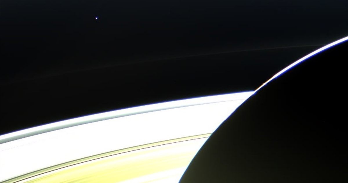Did you smile for the camera? Earth glitters in a new view from Saturn