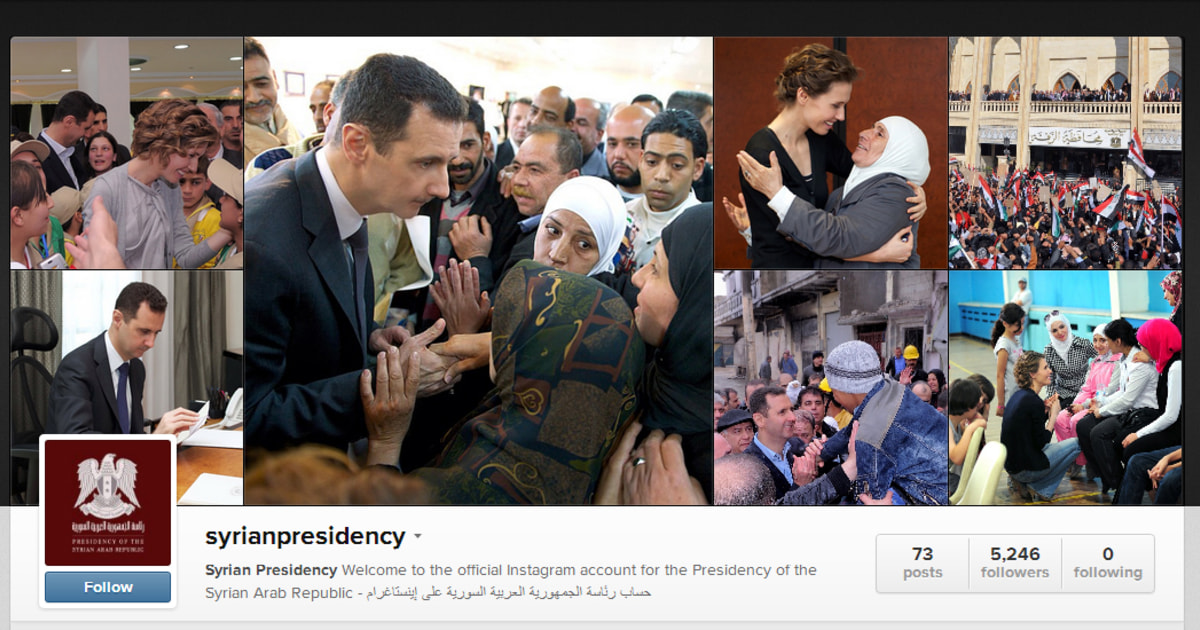 'Despicable PR stunt': State Department criticizes Assad Instagram account