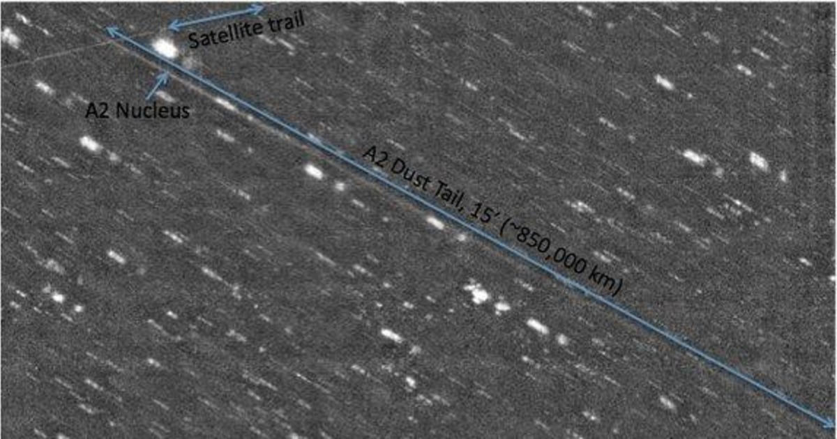 Strange asteroid has a tail 620,000 miles long!