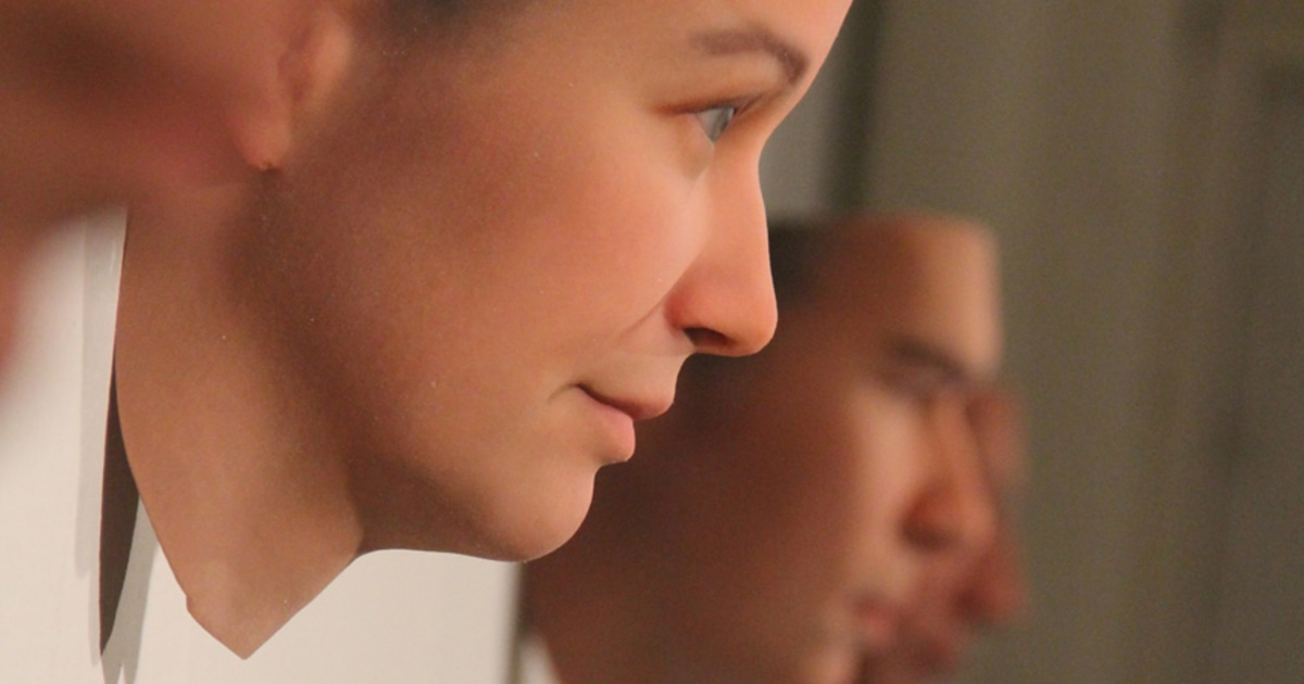 Artist puts a human face on discarded bits of DNA