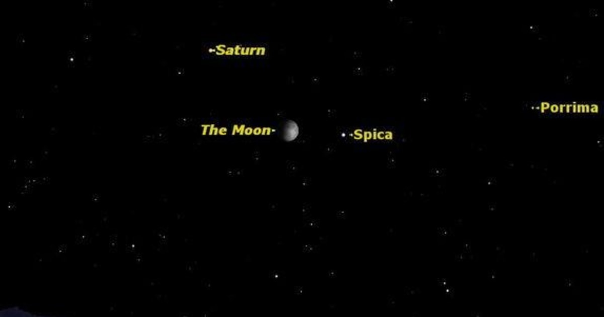 Moon joins Saturn and Spica for night sky trifecta