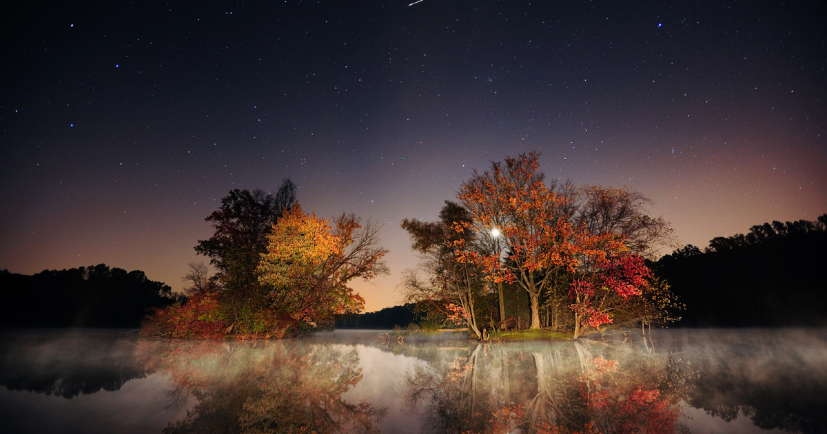 Catch a falling star ... and fall colors