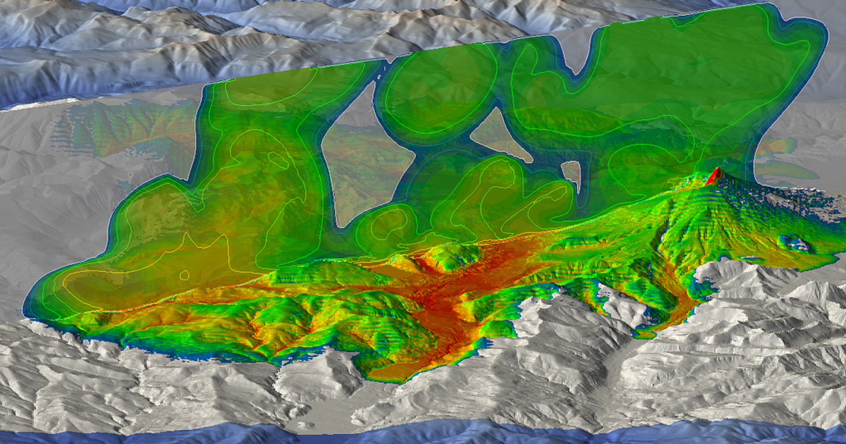 3-D model mimics volcanic blast
