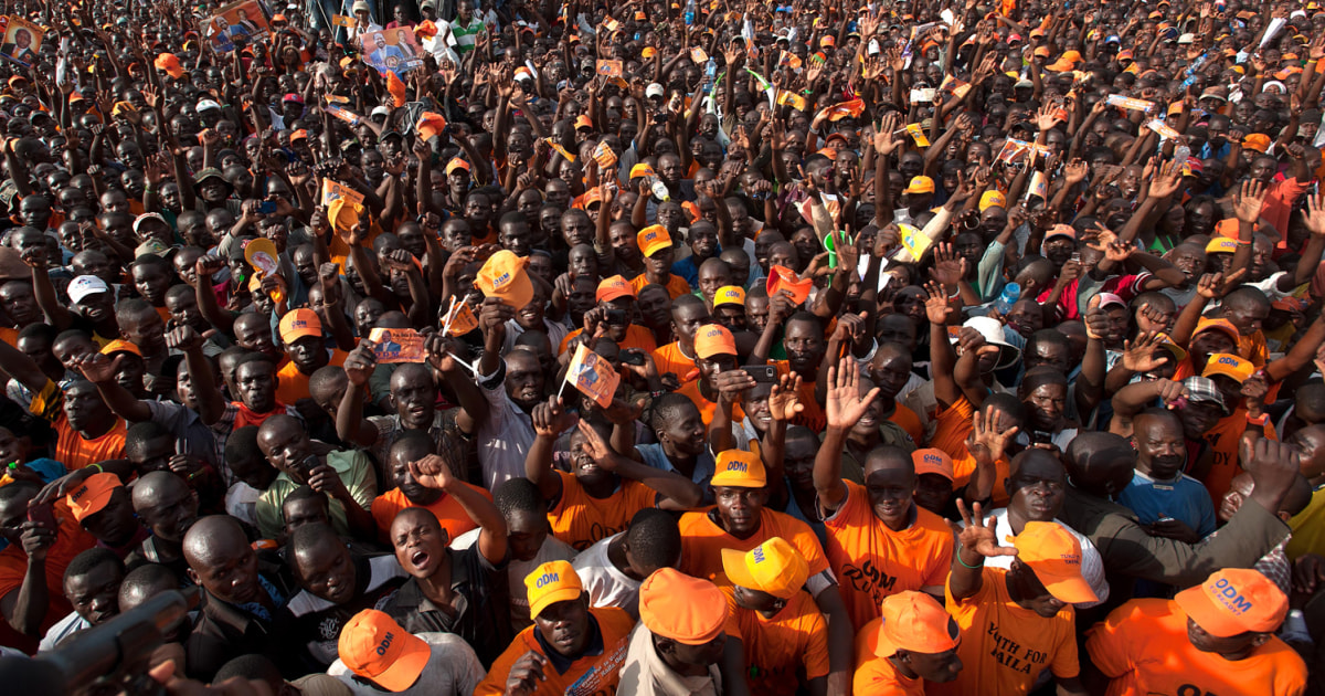 Kenya braces for elections, Odinga supporters rally