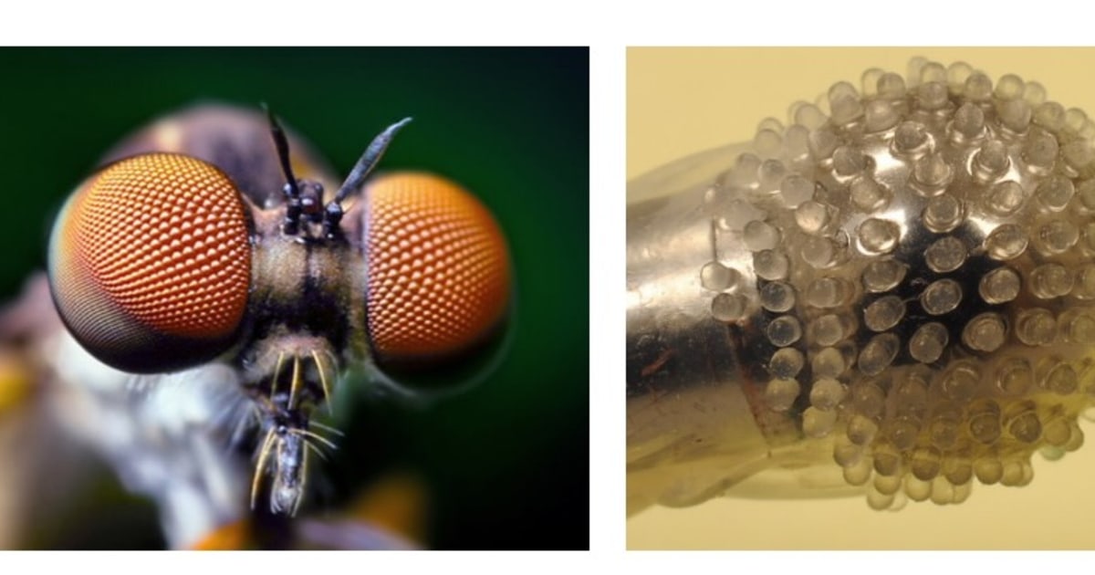 Bug-eyed camera gets wide angle view - through 180 lenses