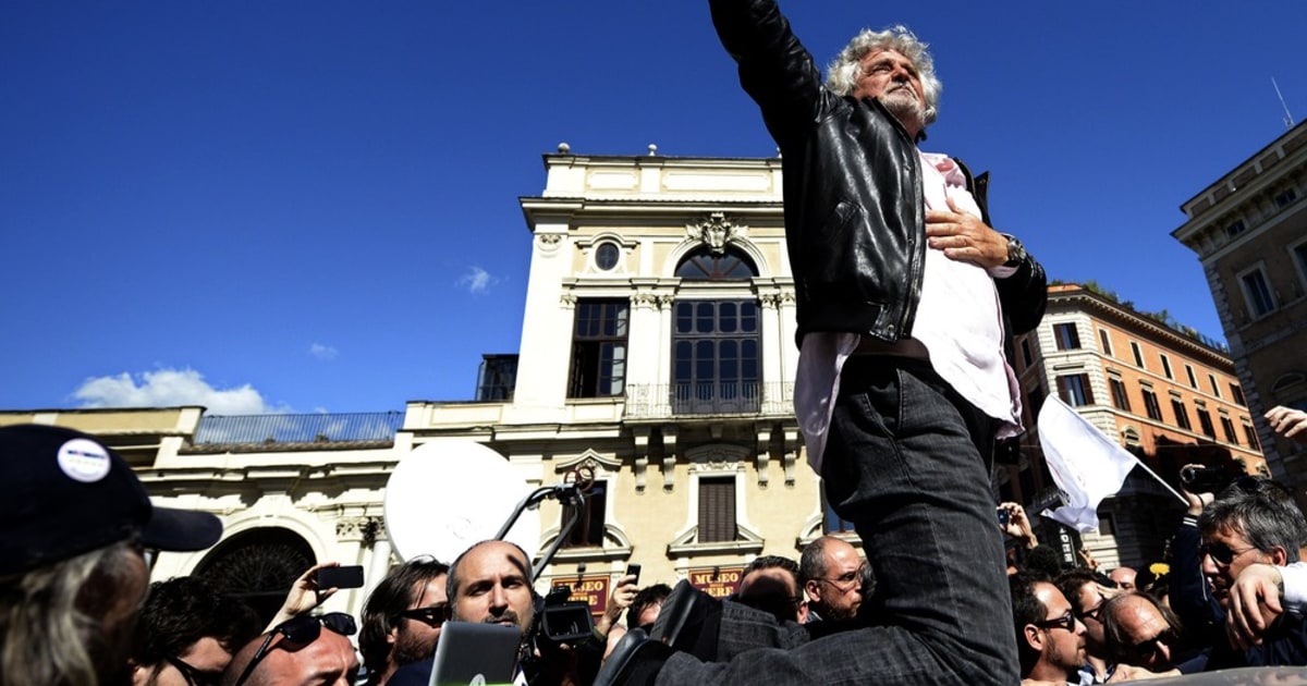 Italian comedian shaking up politics is no laughing matter