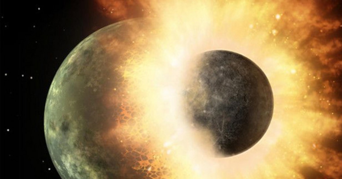 Giant impact that formed the moon blew off Earth's atmosphere