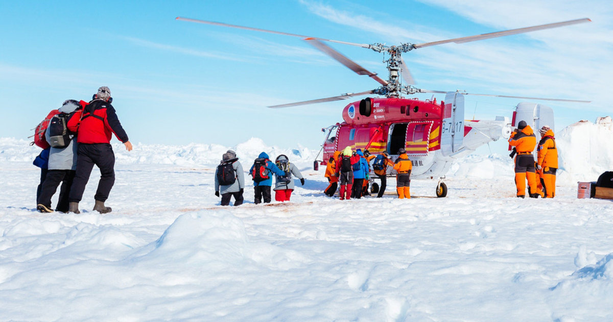 Helicopter rescues all 52 passengers from stranded ship in Antarctica