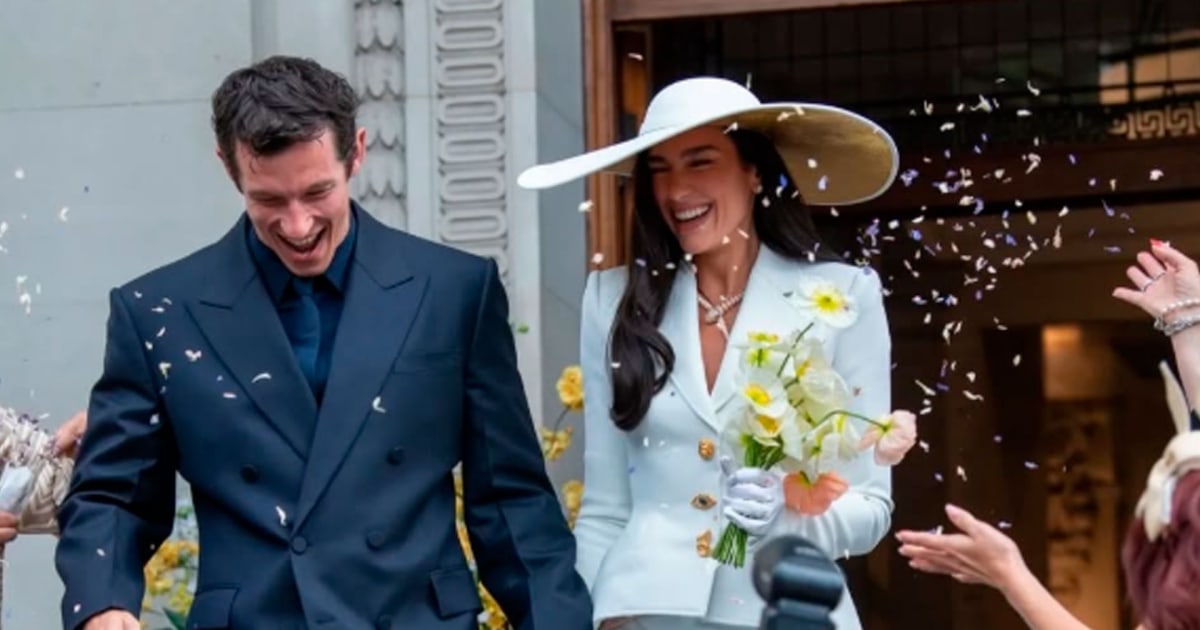 Dua Lipa se casa con Callum Turner en una ceremonia civil en Londres ...