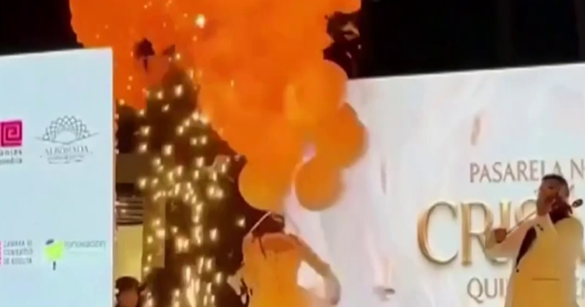 Explosión en desfile de moda casi termina en tragedia en Colombia