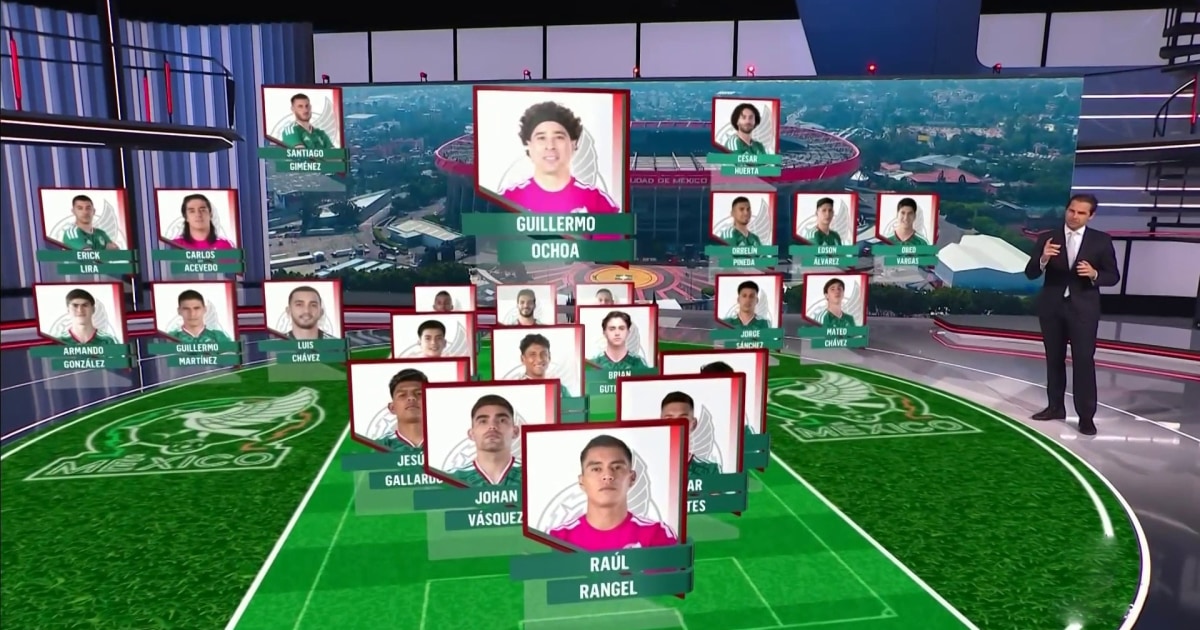 México presenta su lista de jugadores para el Mundial con voz de ...