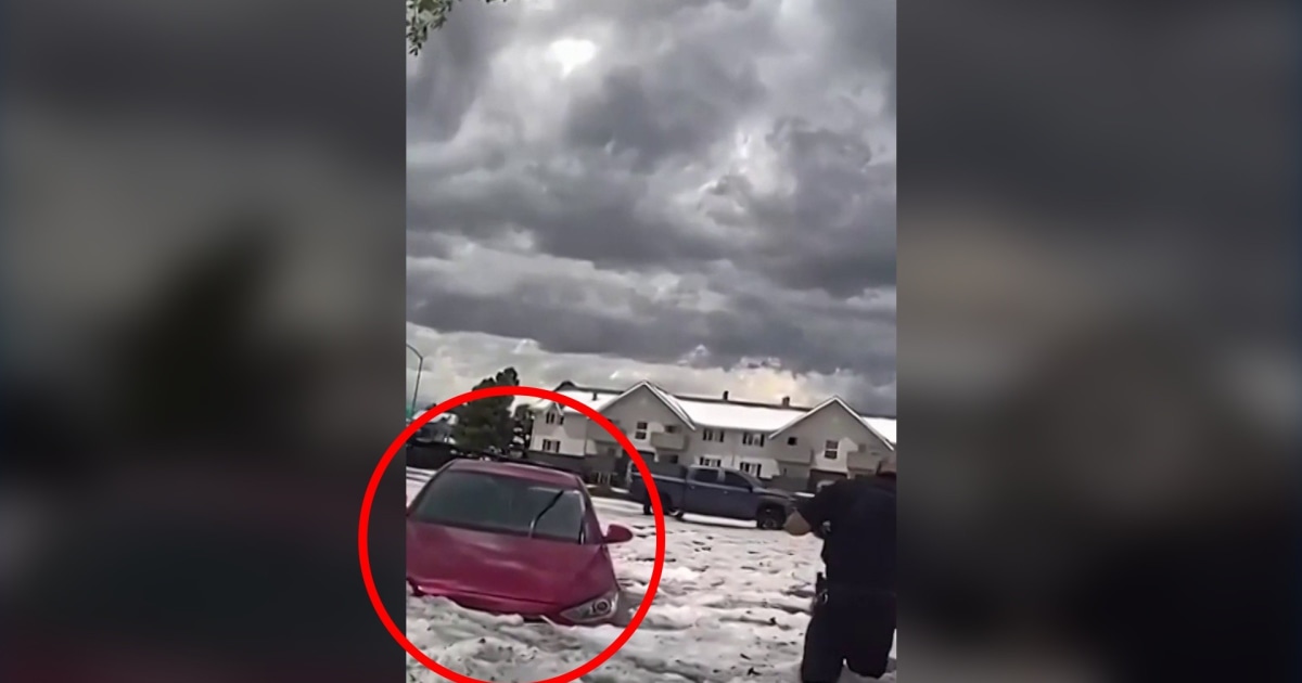 Granizada y fuertes lluvias provoca inundaciones repentinas en Aurora ...