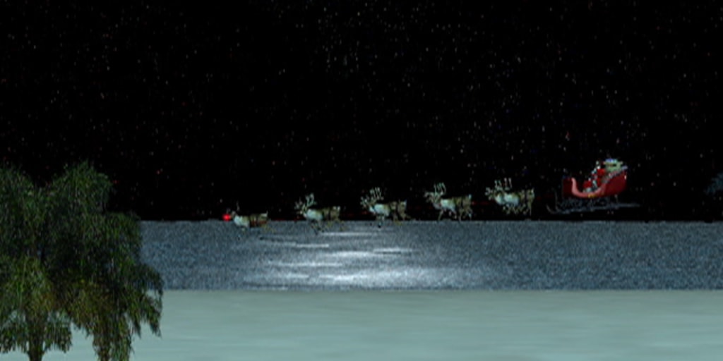 real santa in the sky