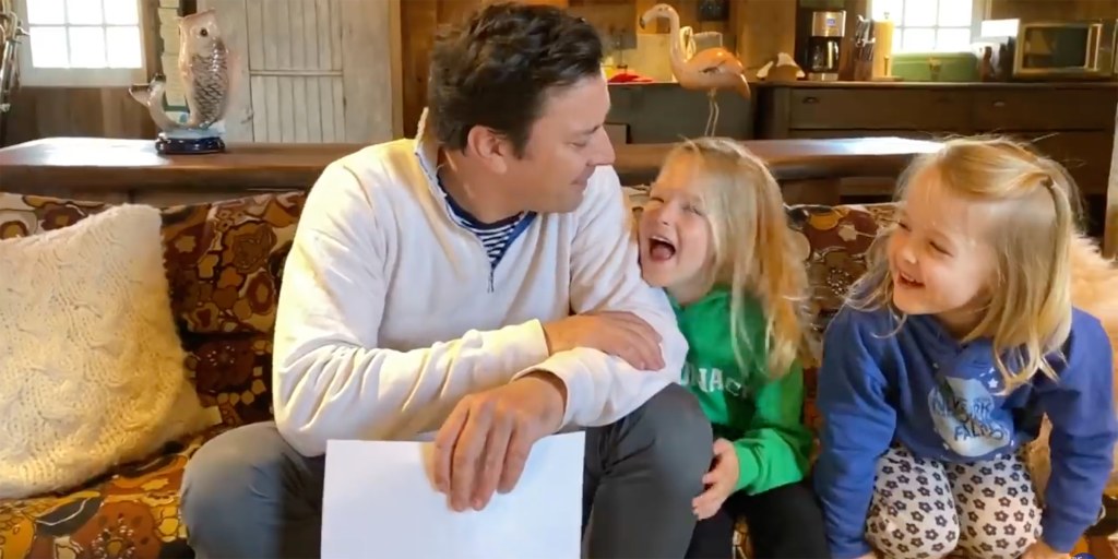 Jimmy Fallons Wife And Kids Jimmy Fallon Shares Rare Photo With His