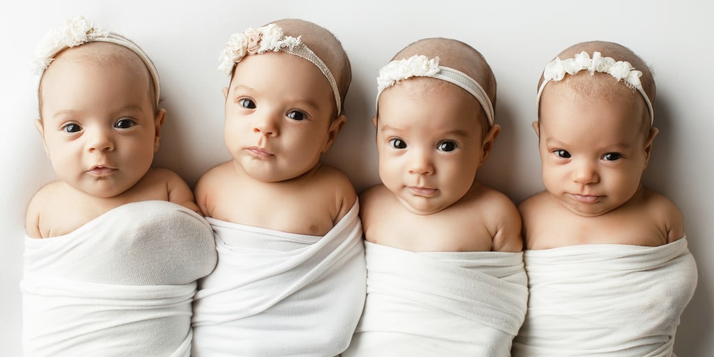 Identical Quadruplets Durst Identical Quadruplets: Mom Delivers Four