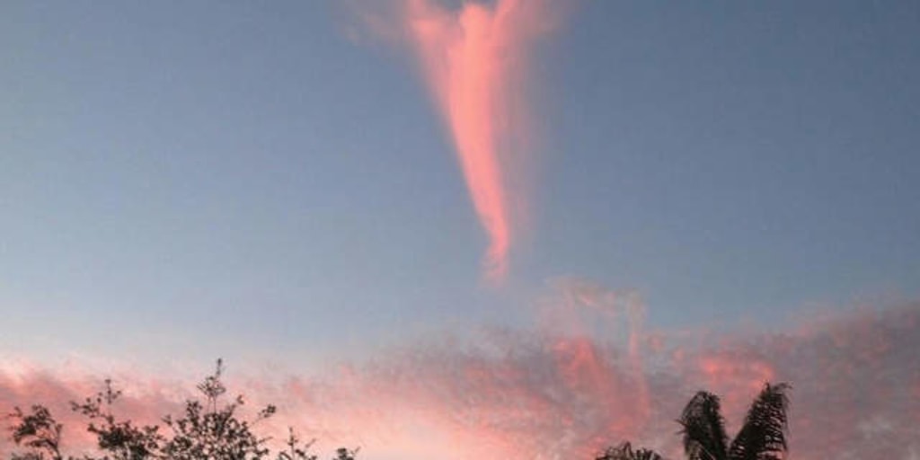 angel shaped clouds