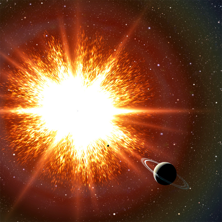 exploding star a sun