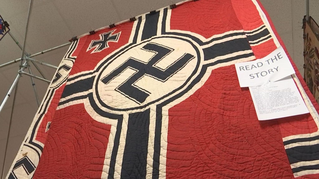 Nazi Battle Flag Lot 207 A German WW2 Third Reich Battle Flag
