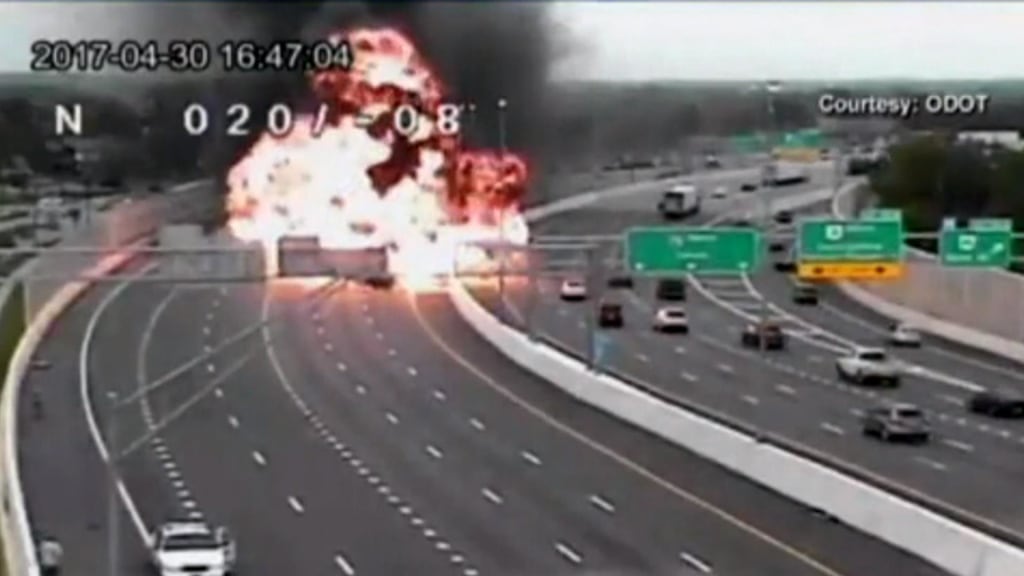 Wrongway Crash Sparks Massive Tanker Truck Explosion In Ohio