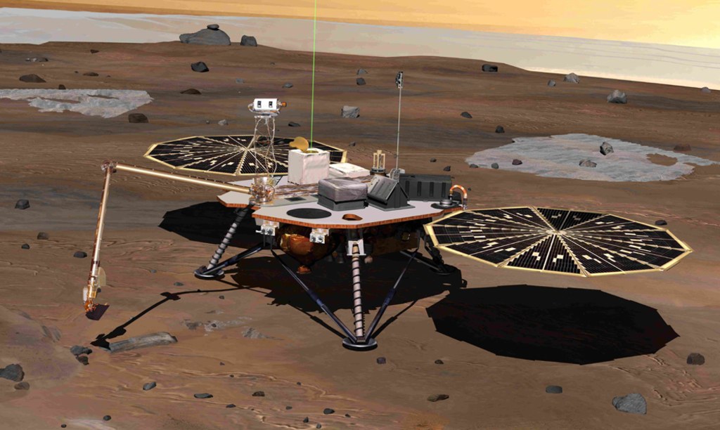Phoenix Lander On Mars Nasas Mars Exploration Program