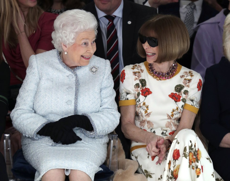 Queen Elizabeth Ii Hits London Fashion Week For The First London