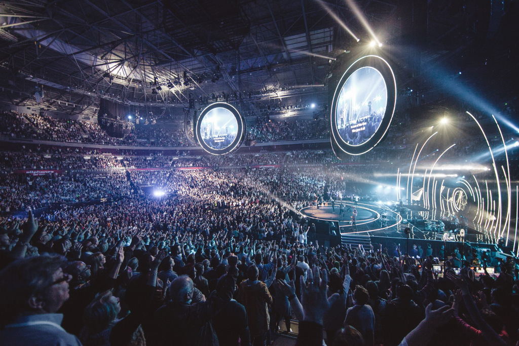 El Stand De Hillsong Church, We're Back Home And Gathering At Our