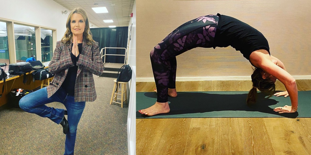 Yoga Guru And Savannah Guthrie Demonstrate Poses You Can Russell