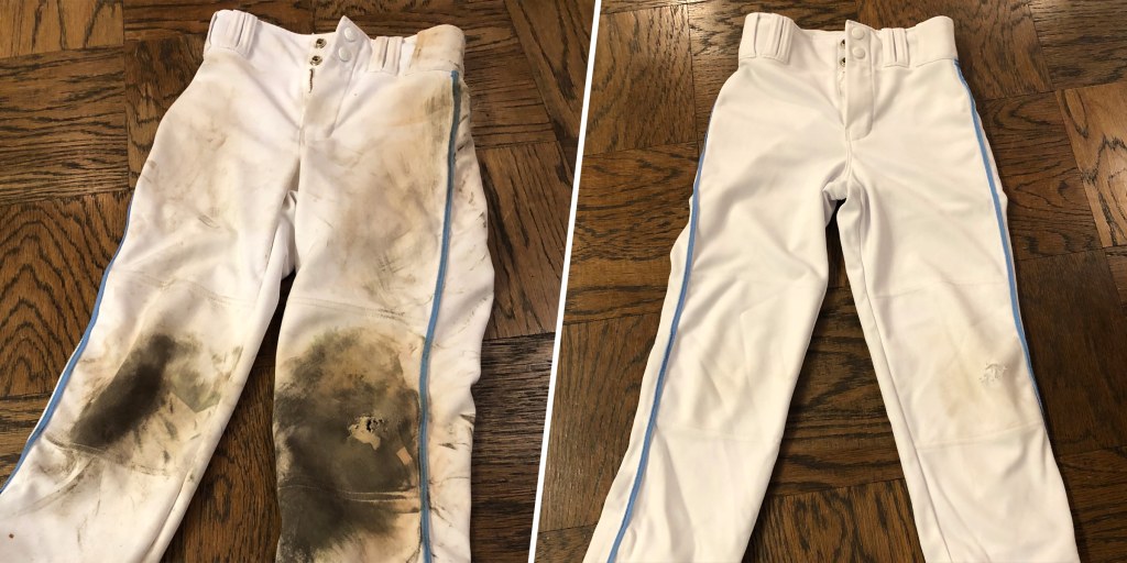 dying baseball pants