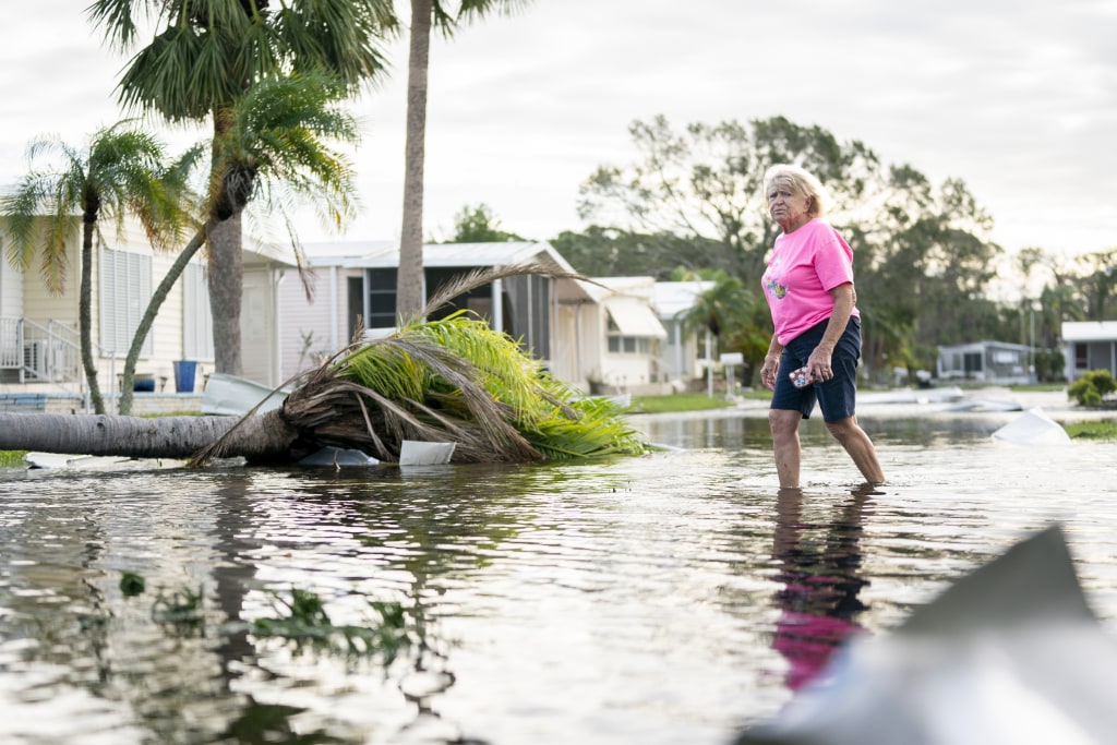 Hurricane Floods Titusville Florida Hurricane Ian's Destruction Of