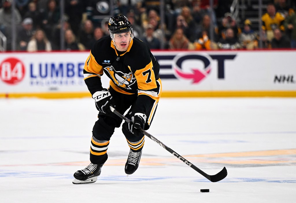 Evgeni Malkin And Jeffrey Pittsburgh, United States. 18th Feb, 2023.