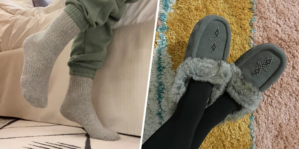 21 best fuzzy socks and slippers to keep you warm