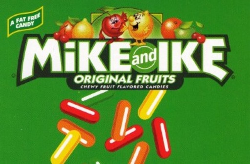Logotipo De Mike Candy Mike And Ike Red Rageous Chewy Fruit Flavored