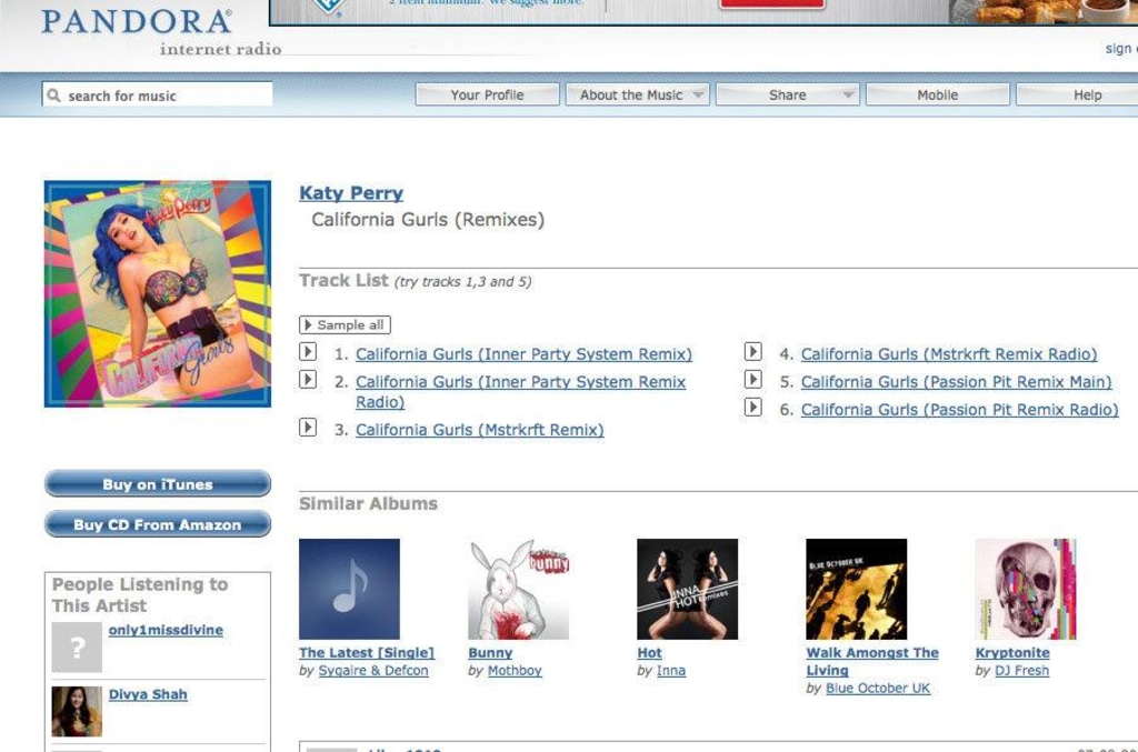 pandora internet radio customer service