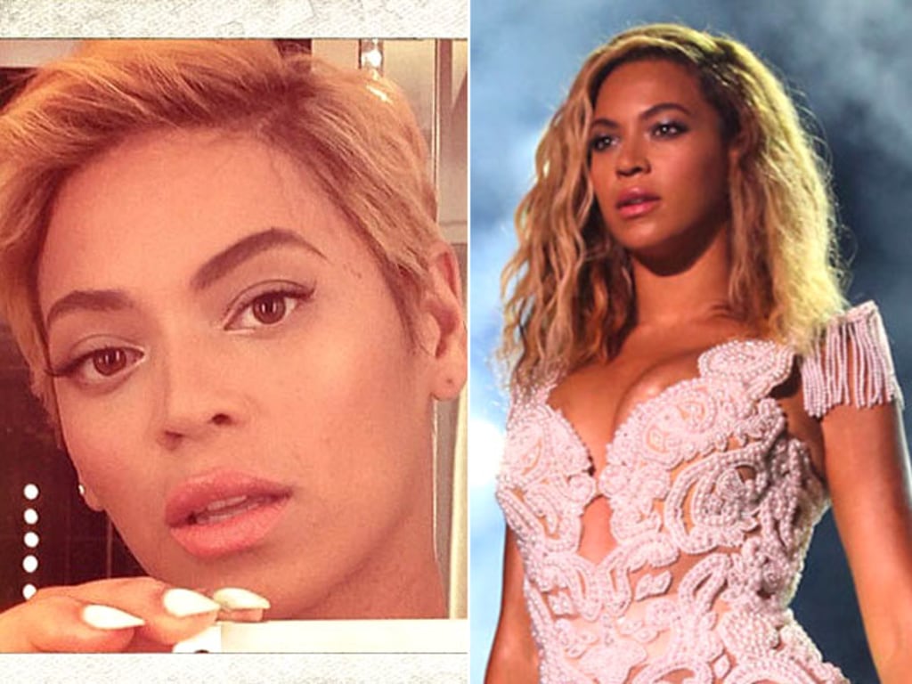 beyonce blonde pixie cut