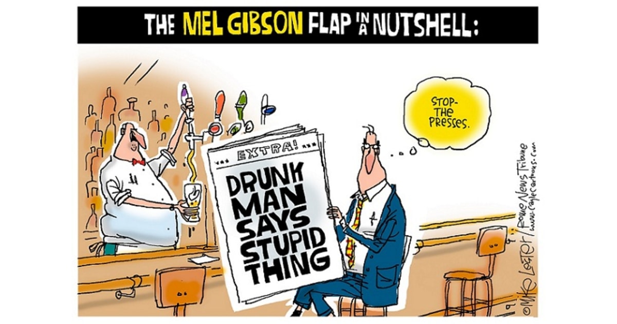 Mel Gibson in cartoons