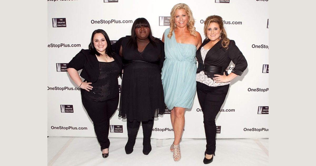 Plus-size models on the runway