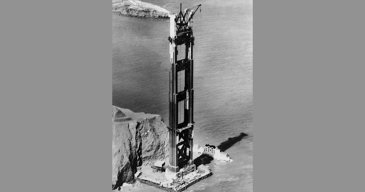 Tower Golden Gate Bridge Engineering Drawing Detail Of The Golden Gate