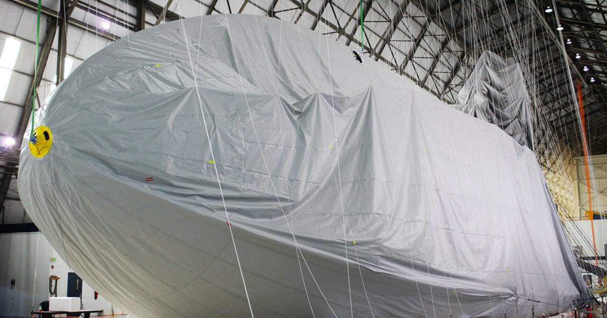 New blimp's skeleton unveiled