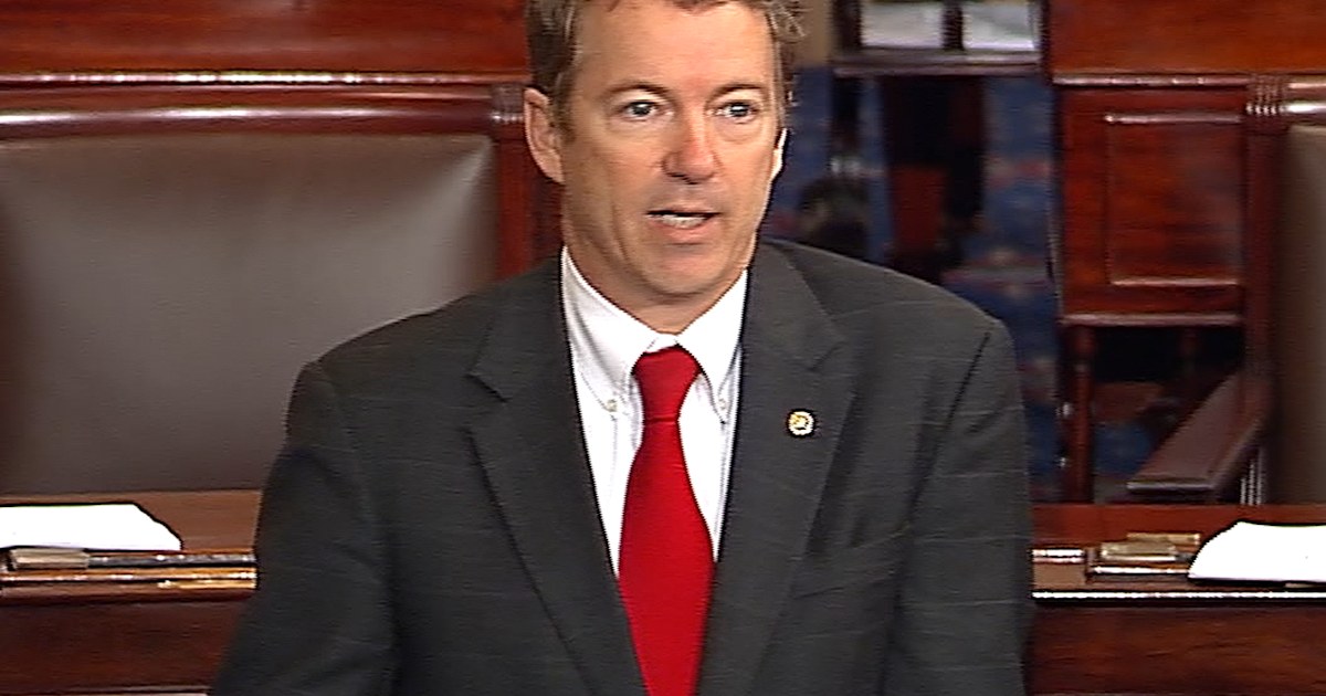Sen. Rand Paul leads 13-hour filibuster