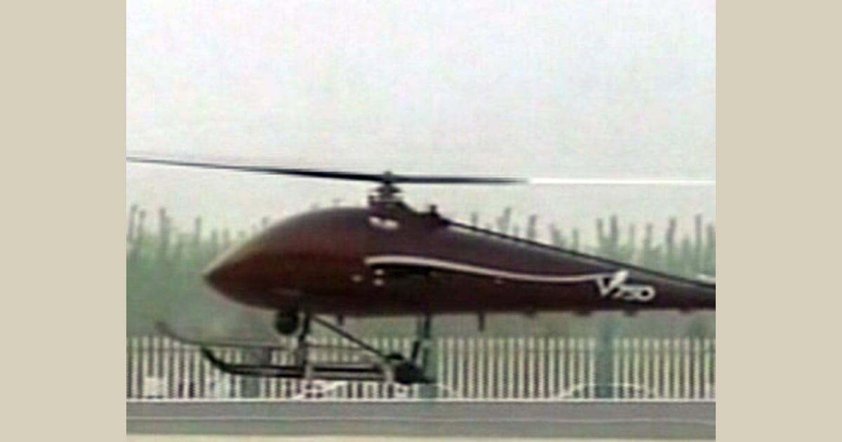 Test flight for China's unmanned chopper