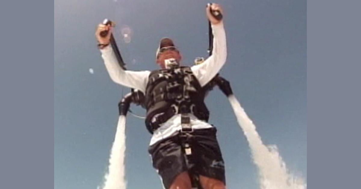 Jetpack flight takes off in the Florida Keys