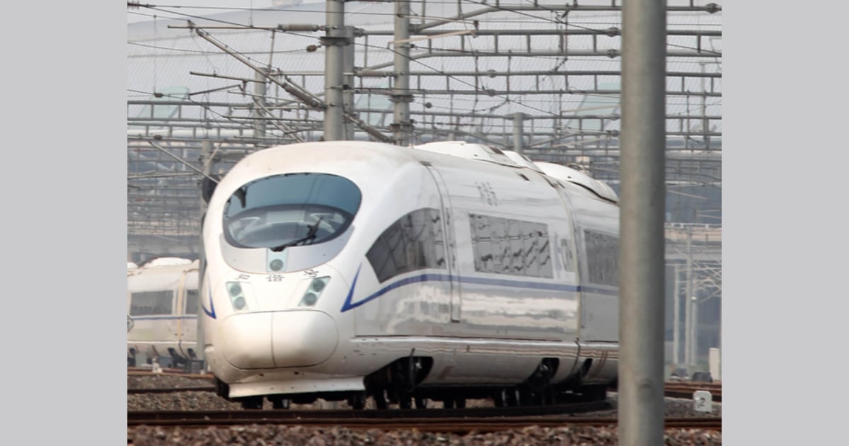 China's new high-speed train tops 185 mph