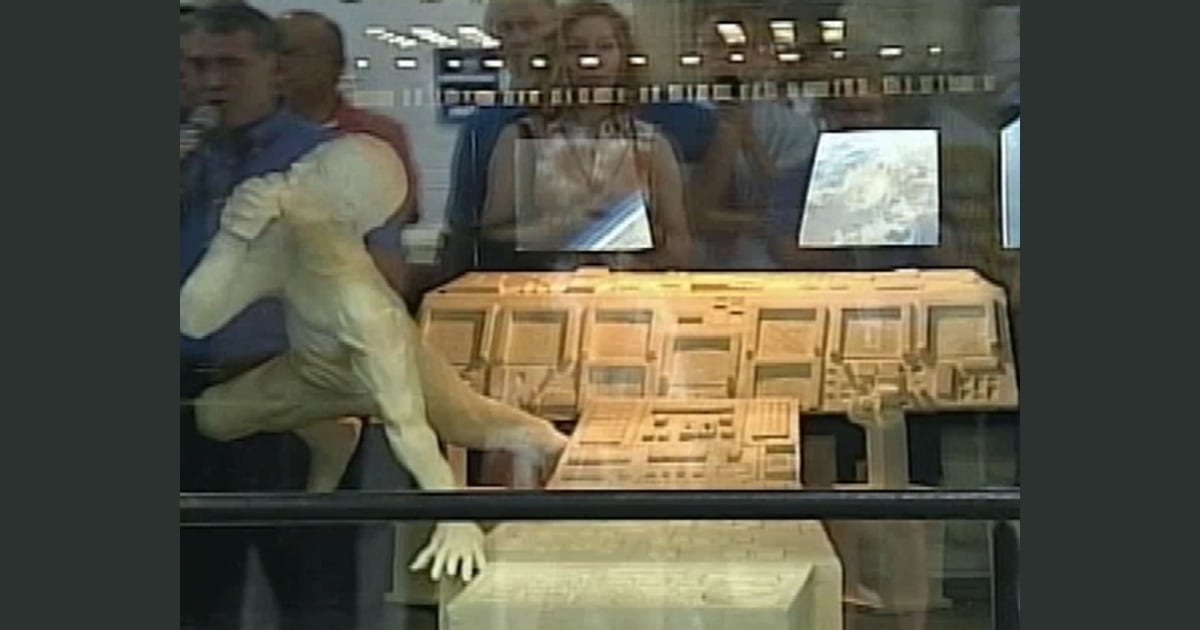 Space shuttle cockpit made of butter