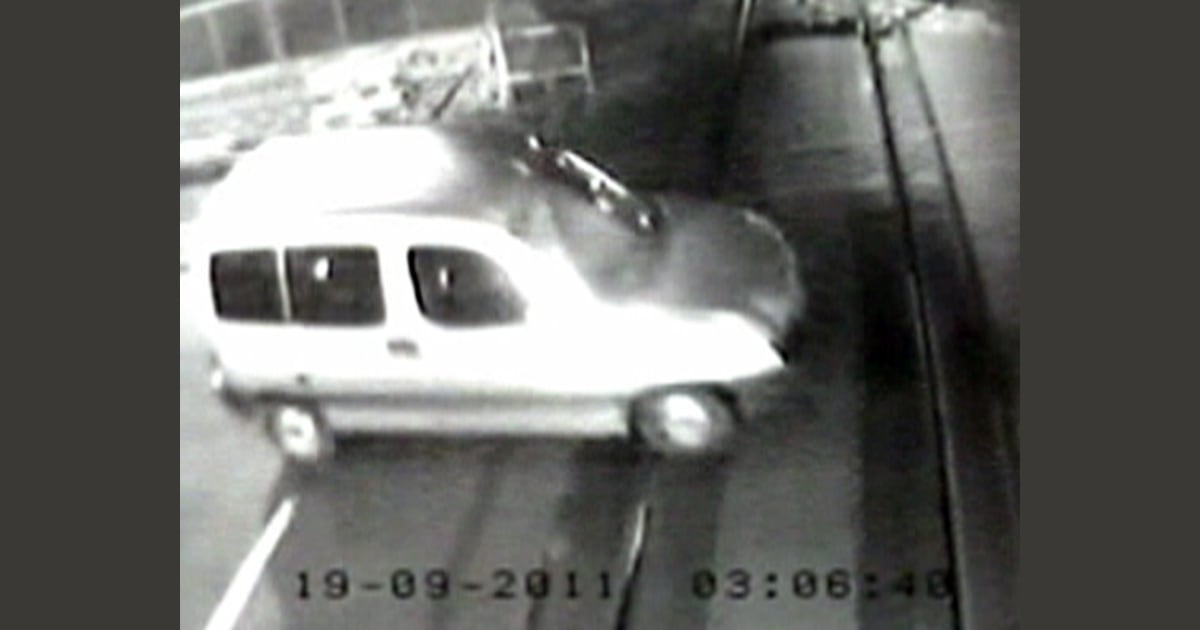 Car jumps train tracks in Argentina